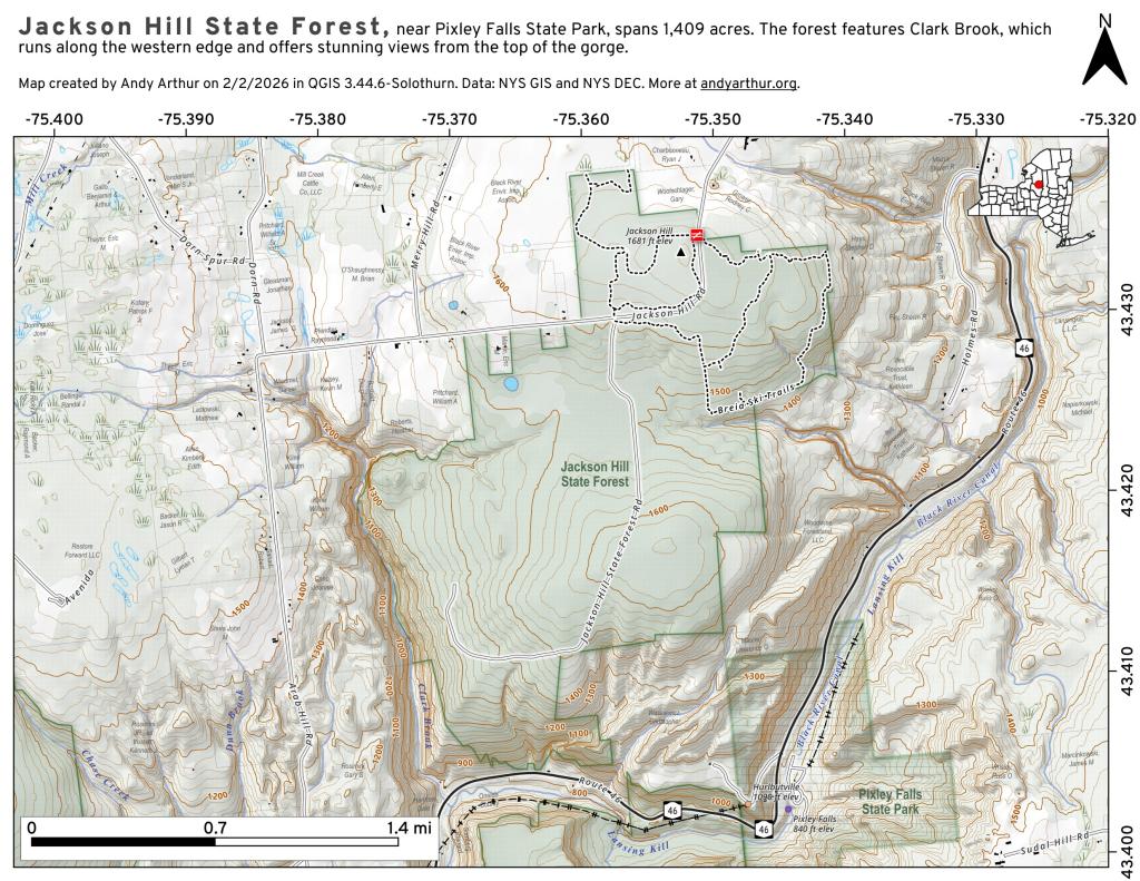 Map: Jackson Hill State Forest - Andy Arthur.org