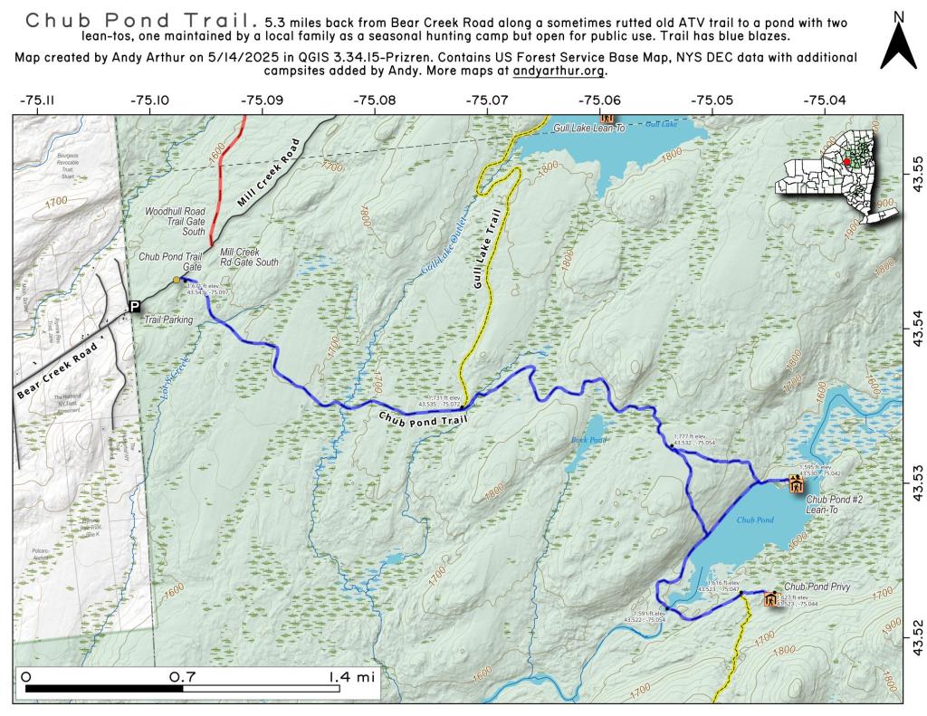 Map: Chub Pond | Andy Arthur.org
